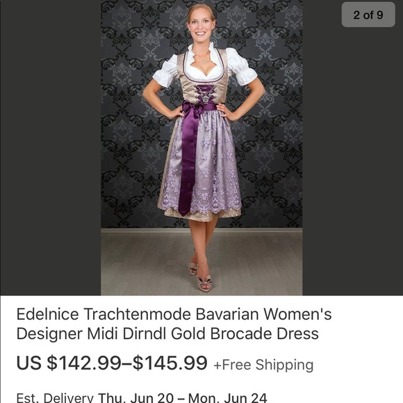 Dresses | Edelnice Trachtenmode Bavarian Women 2 Piece Dress | Poshmark